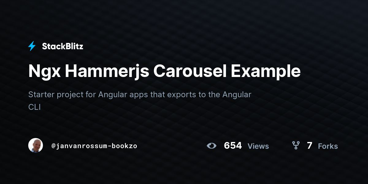 Ngx Hammerjs Carousel Example - StackBlitz