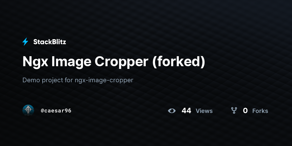 Ngx Image Cropper (forked) - StackBlitz Ngx Image Cropper (forked) - StackBlitz