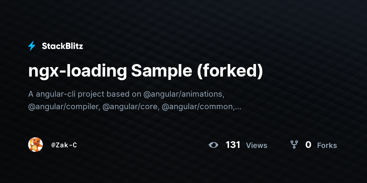 ngx-loading Sample (forked) - StackBlitz