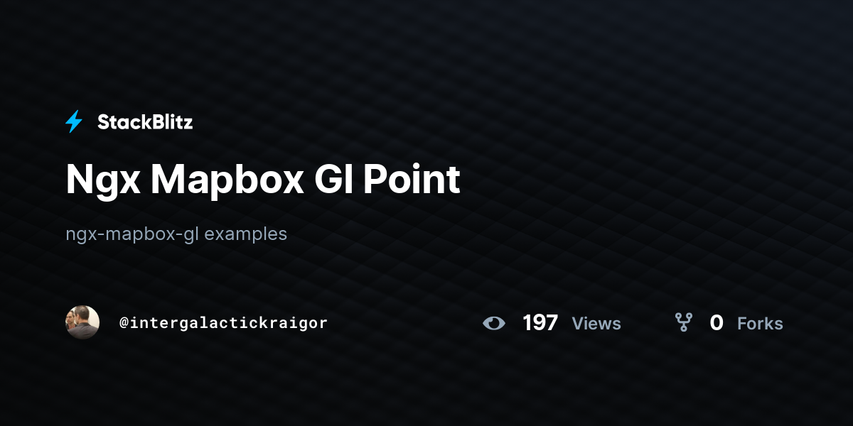 Ngx Mapbox Gl Point - StackBlitz