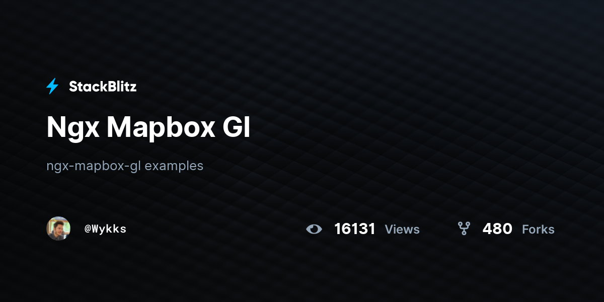 Ngx Mapbox Gl - StackBlitz