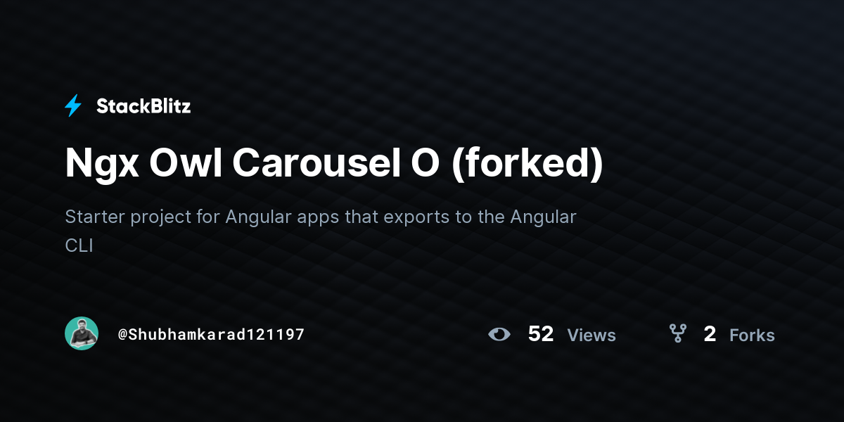Ngx Owl Carousel O Forked Stackblitz 