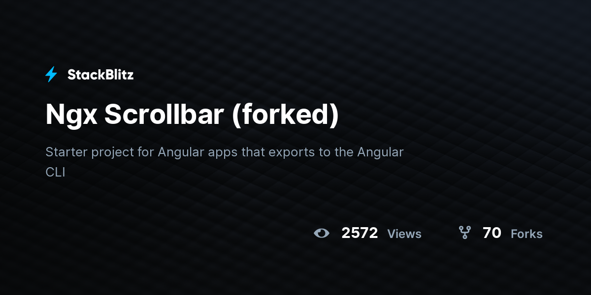 Ngx Scrollbar (forked) - StackBlitz