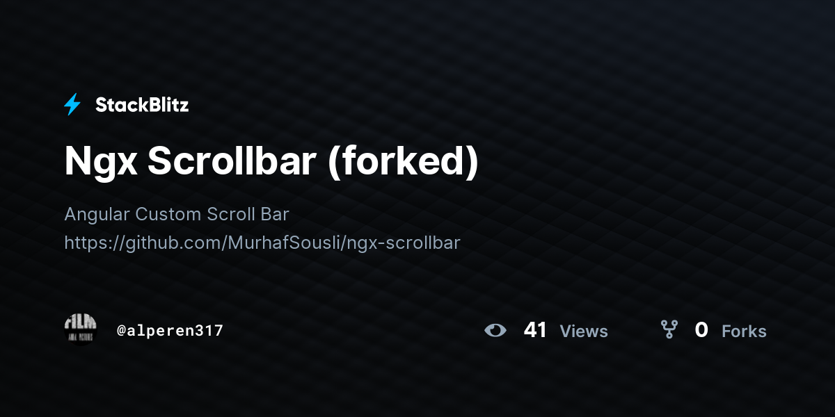 Ngx Scrollbar (forked) - StackBlitz