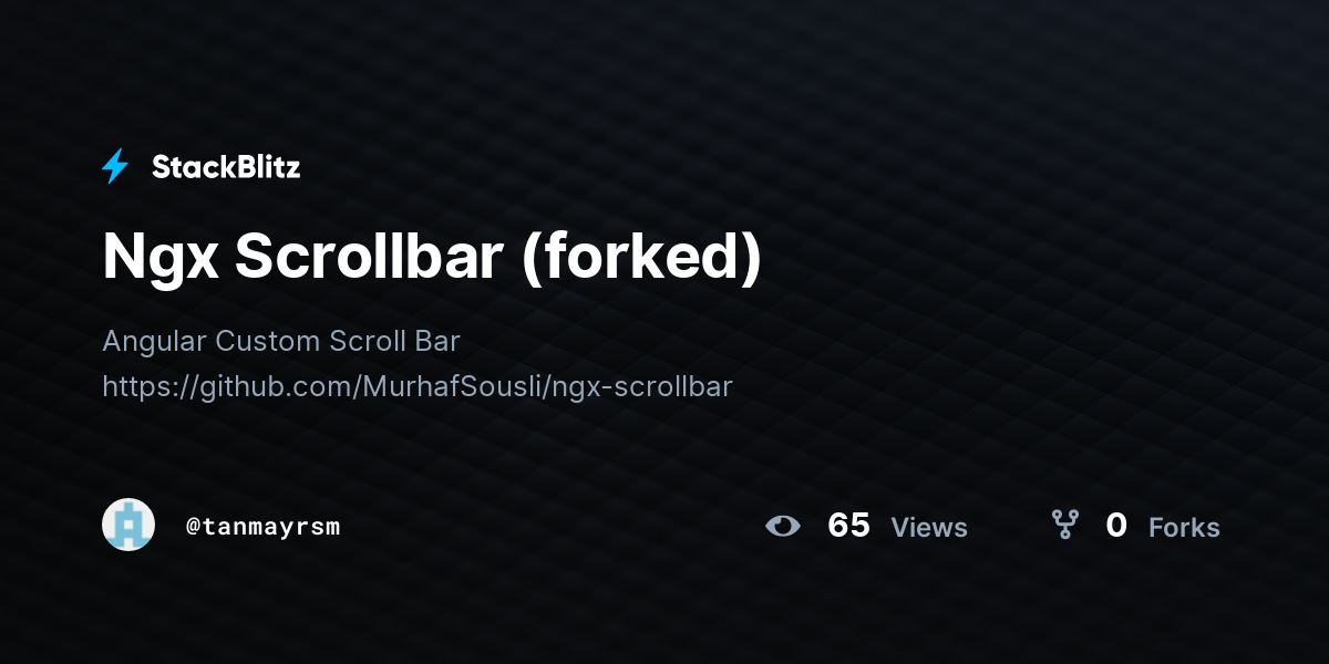 Ngx Scrollbar (forked) - StackBlitz