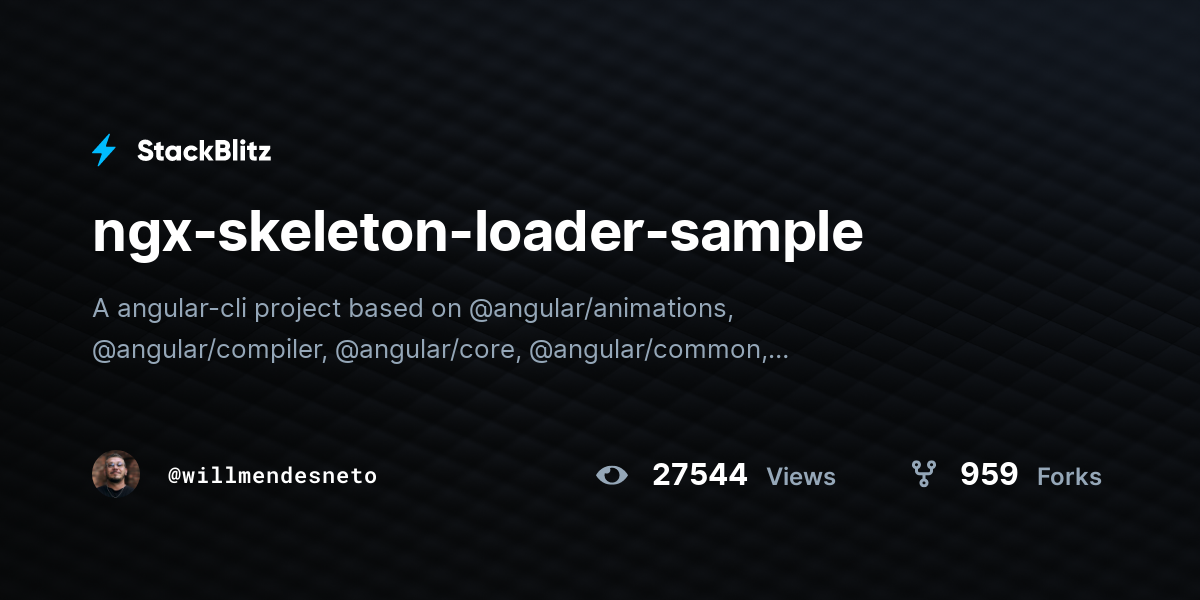 ngx-skeleton-loader-sample - StackBlitz