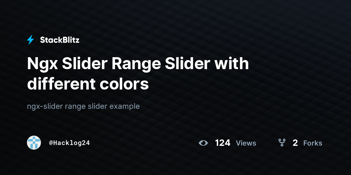 Ngx Slider Range Slider with different colors - StackBlitz