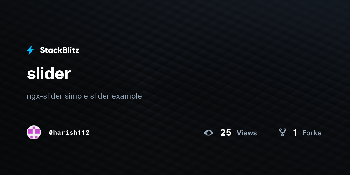 slider - StackBlitz