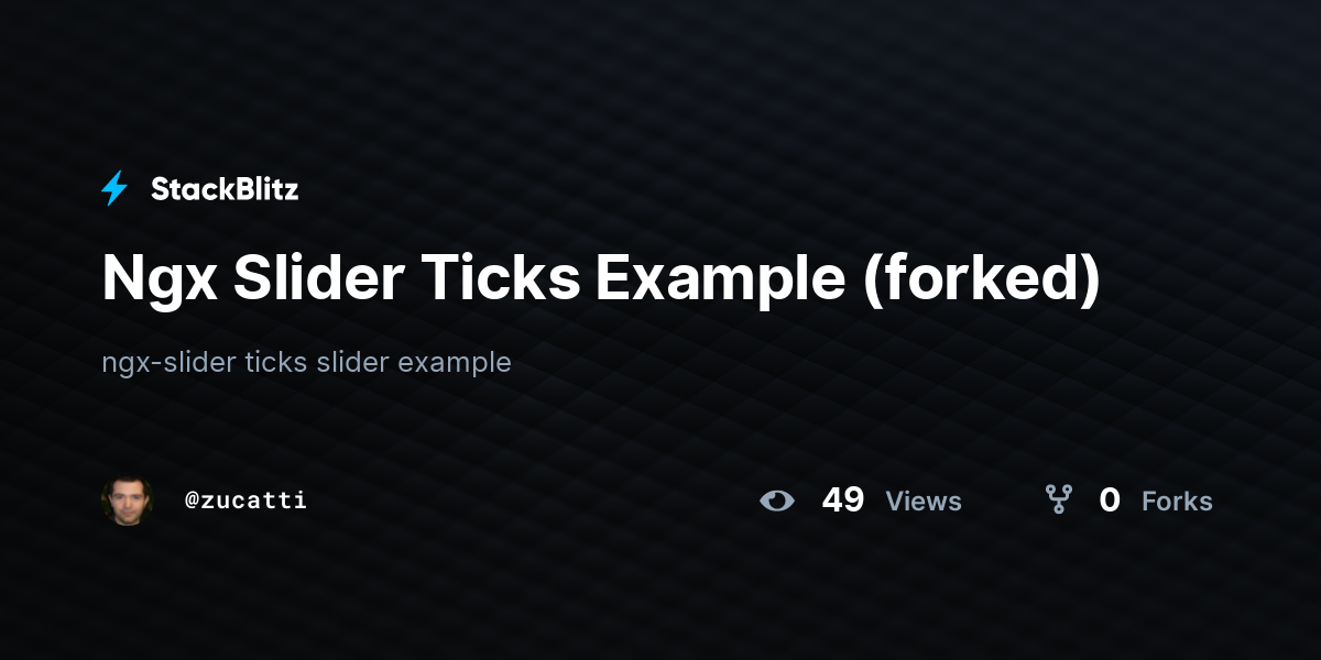 Ngx Slider Ticks Example Forked Stackblitz