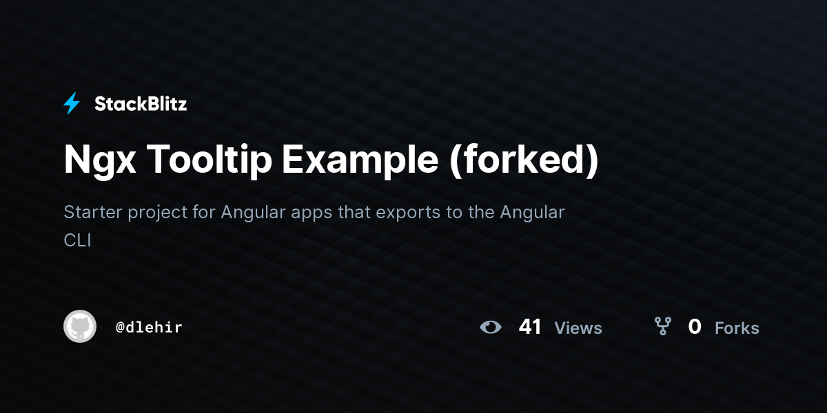 Ngx Tooltip Example (forked) - StackBlitz Ngx Tooltip Example (forked) - StackBlitz
