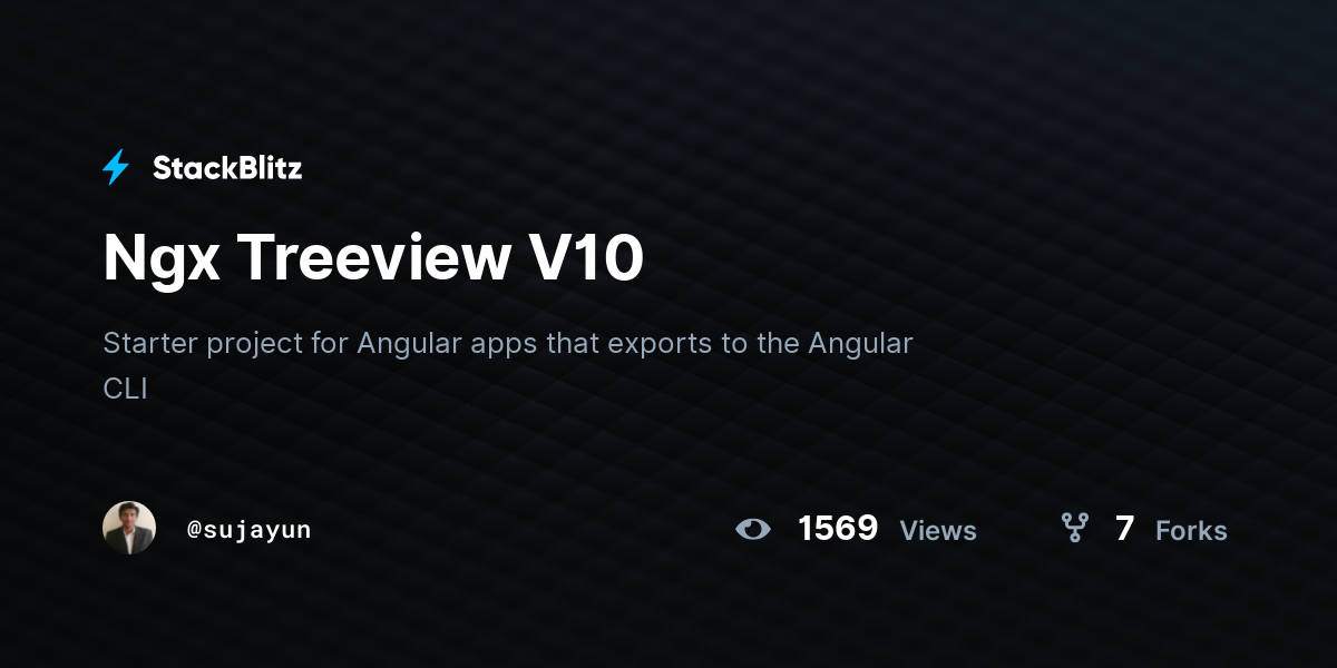 Ngx Treeview V10 - StackBlitz