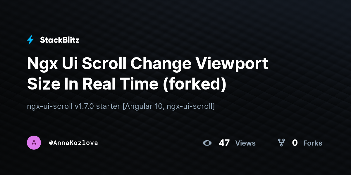 Ngx Ui Scroll Change Viewport Size In Real Time (forked) - StackBlitz