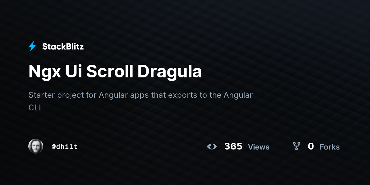 Ngx Ui Scroll Dragula - StackBlitz