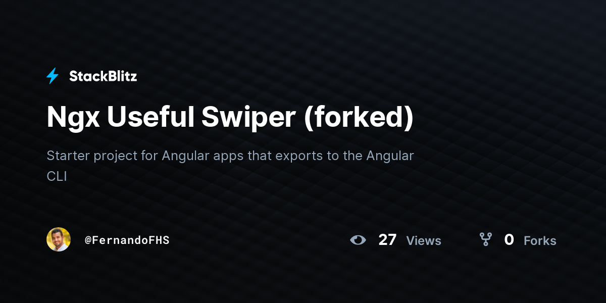 Ngx Useful Swiper (forked) - StackBlitz Ngx Useful Swiper (forked) - StackBlitz