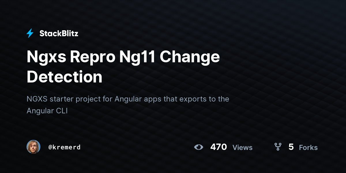 Ngxs Repro Ng11 Change Detection - StackBlitz