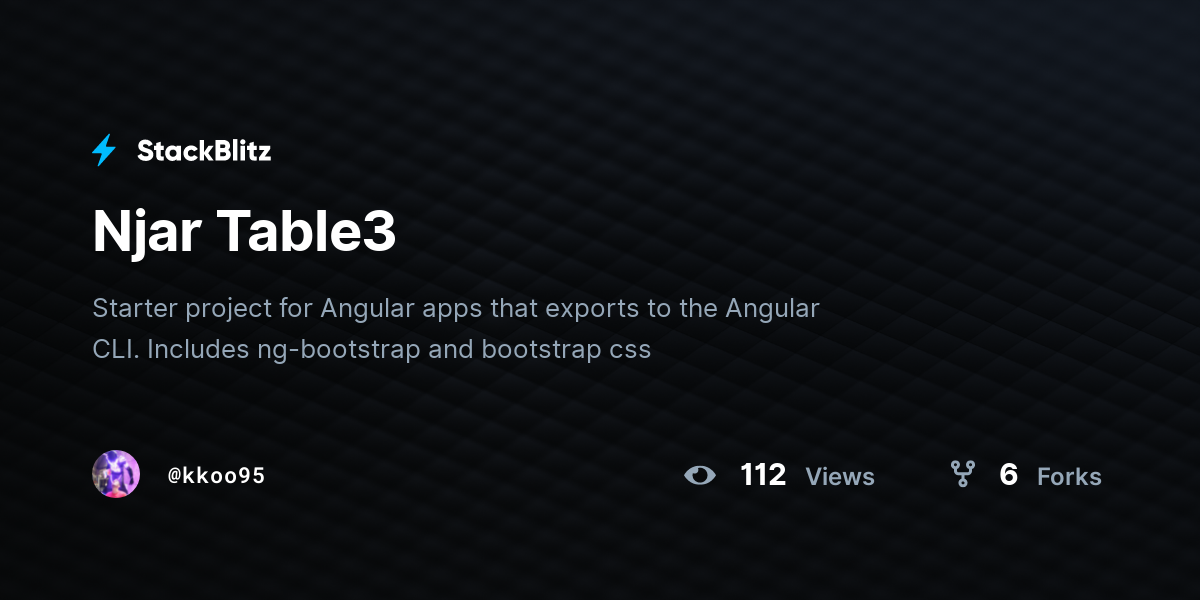 Njar Table3 - StackBlitz