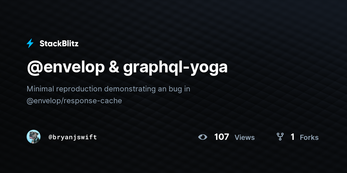 @envelop & graphql-yoga - StackBlitz