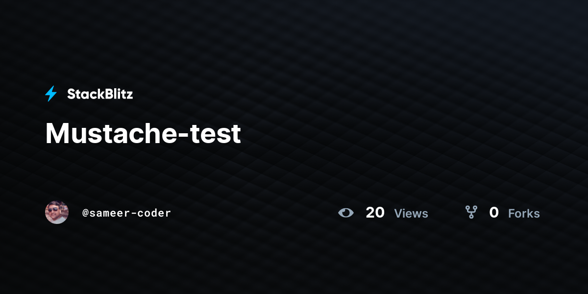 Mustache-test - StackBlitz