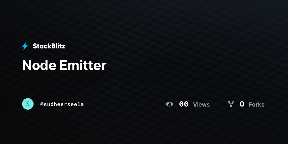 Node Emitter - StackBlitz