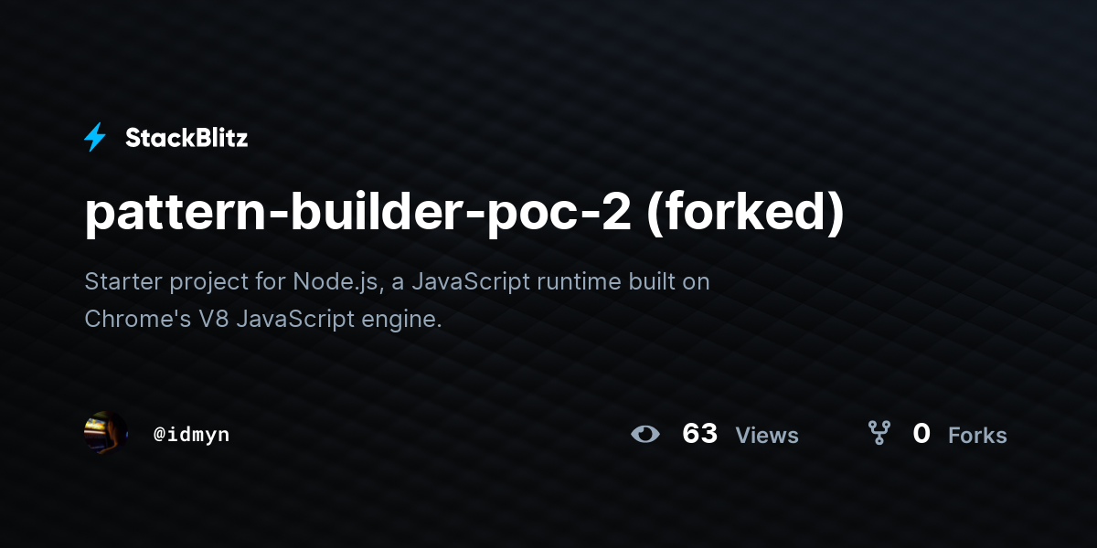 pattern-builder-poc-2 (forked) - StackBlitz