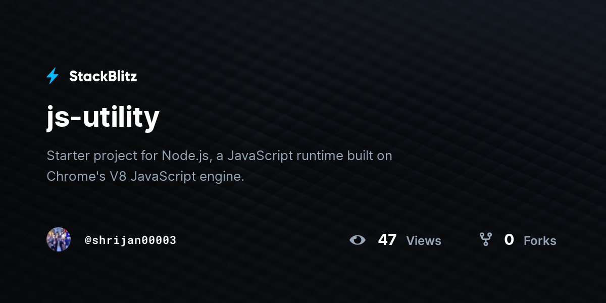 js-utility - StackBlitz js-utility - StackBlitz