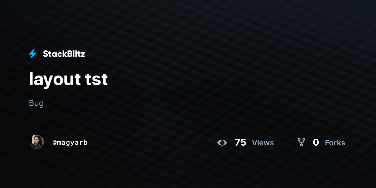 layout tst - StackBlitz