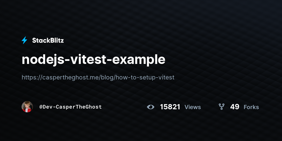 nodejs-vitest-example - StackBlitz