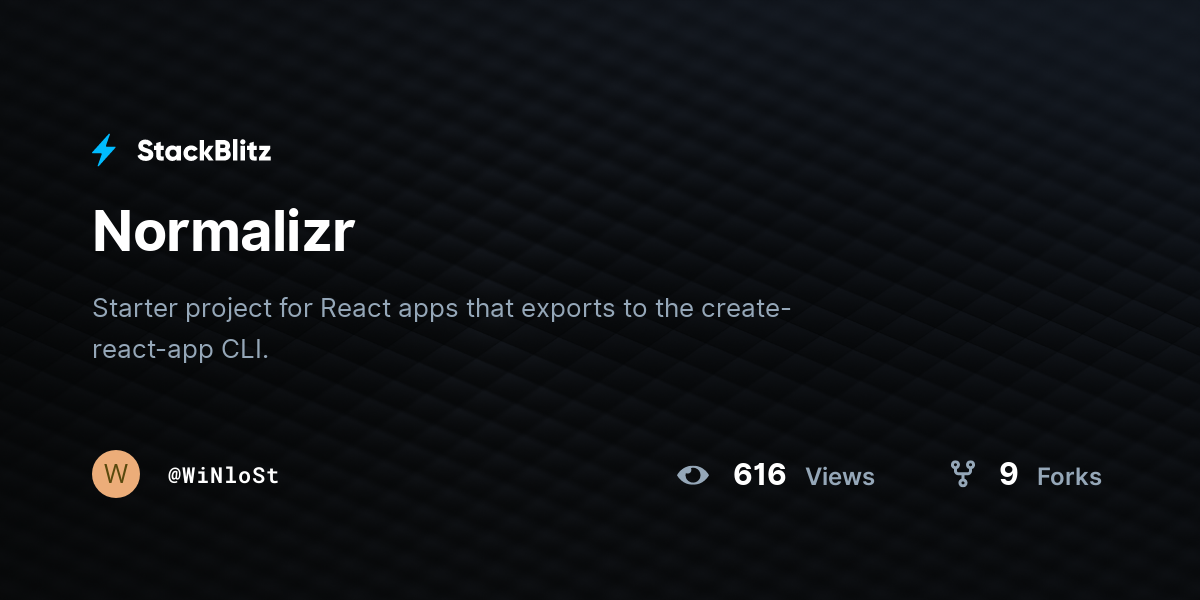 Normalizr - StackBlitz