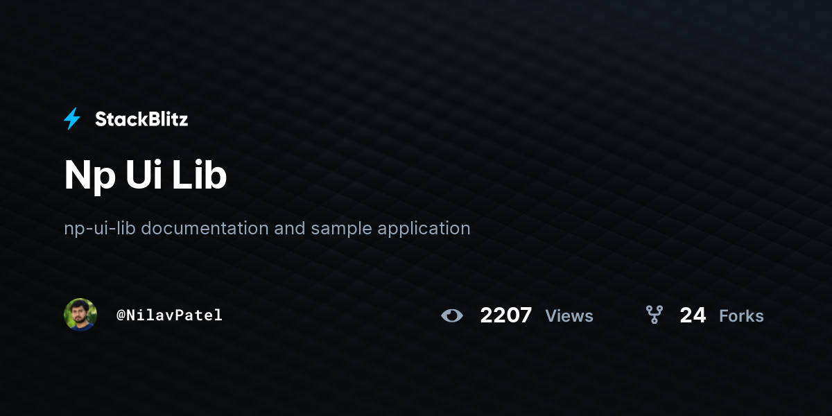 Np Ui Lib - StackBlitz
