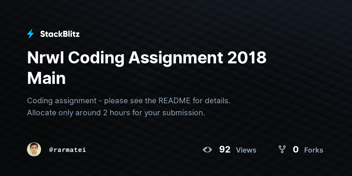 Nrwl Coding Assignment 2018 Main - StackBlitz Nrwl Coding Assignment 2018 Main - StackBlitz