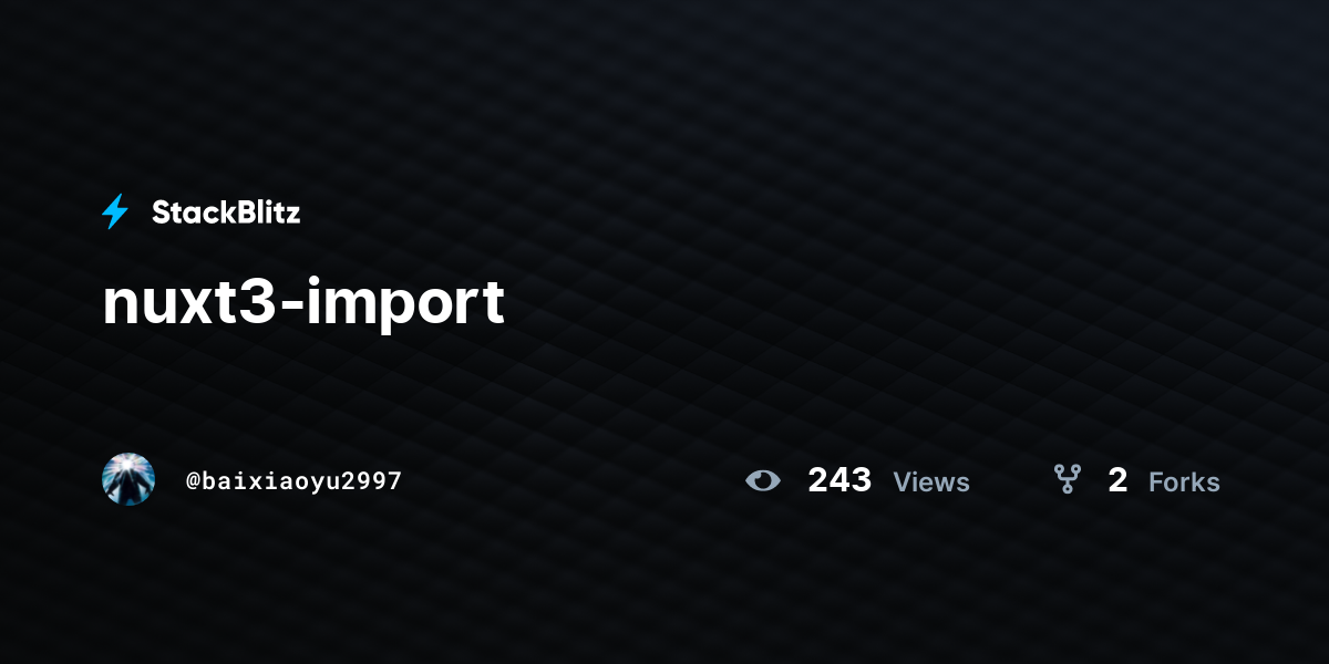 nuxt3-import - StackBlitz