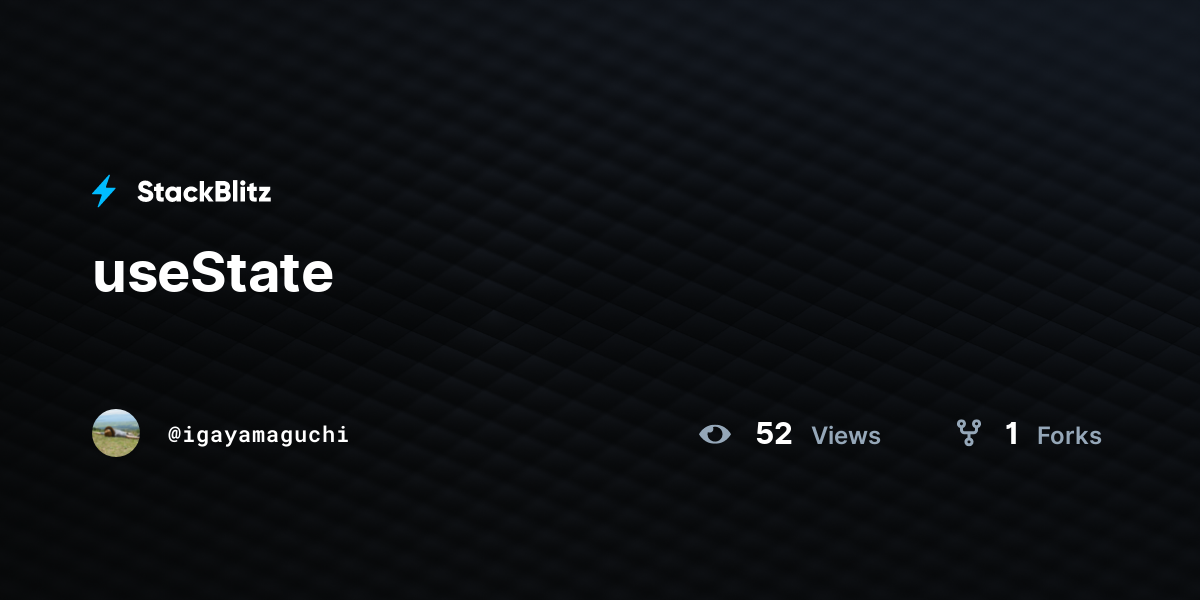 useState - StackBlitz