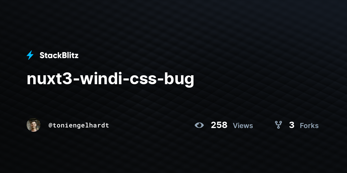 nuxt3-windi-css-bug - StackBlitz nuxt3-windi-css-bug - StackBlitz