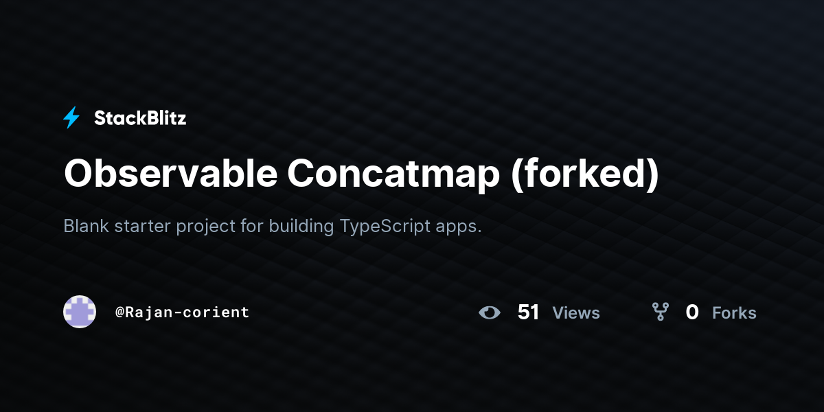 Observable Concatmap (forked) - StackBlitz