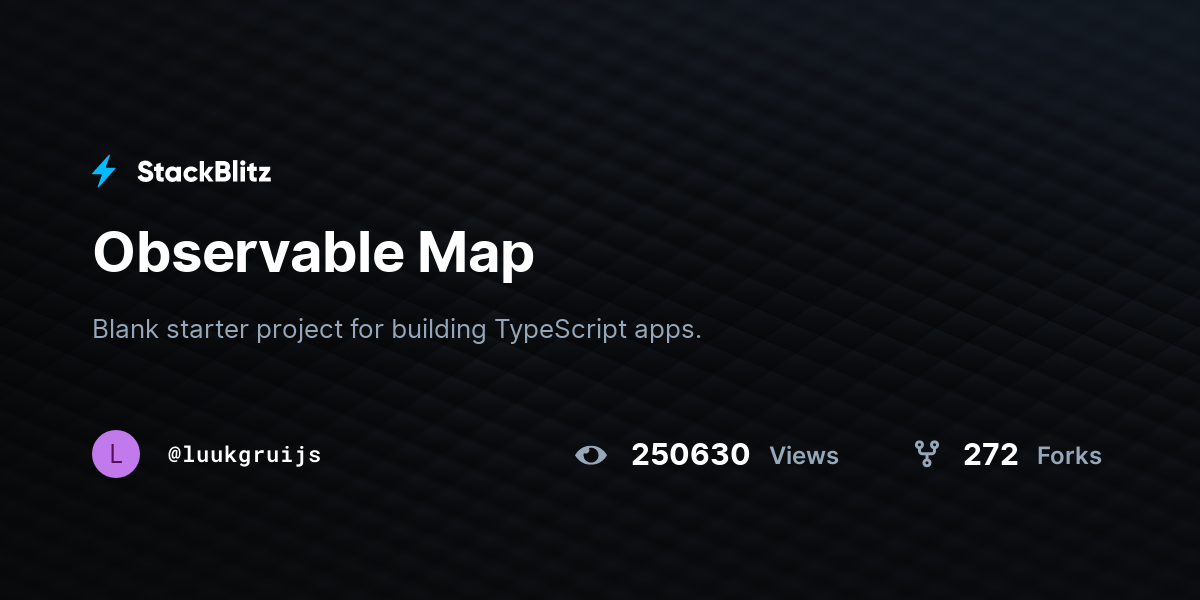 Observable Map - StackBlitz