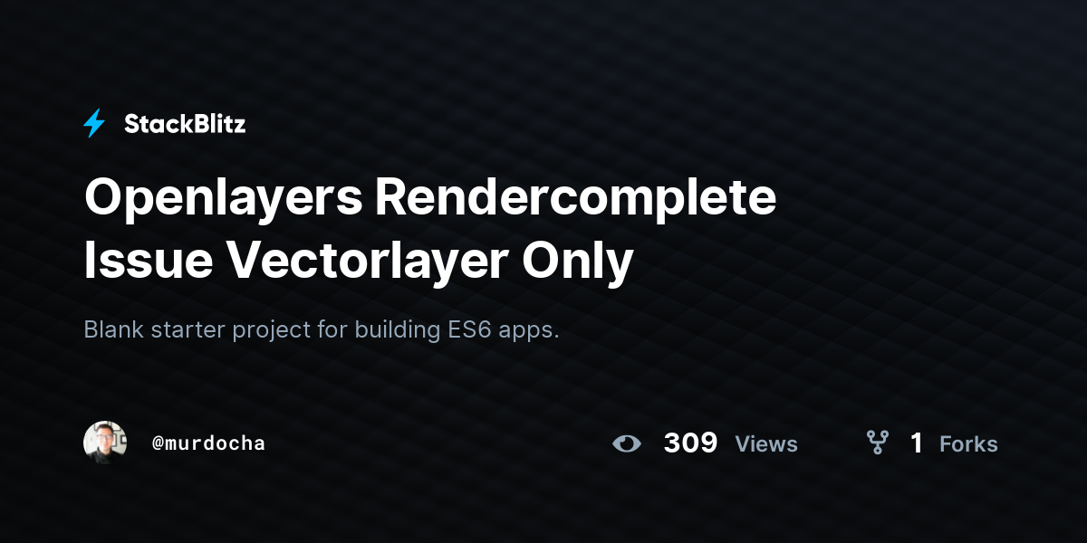 Openlayers Rendercomplete Issue Vectorlayer Only - StackBlitz
