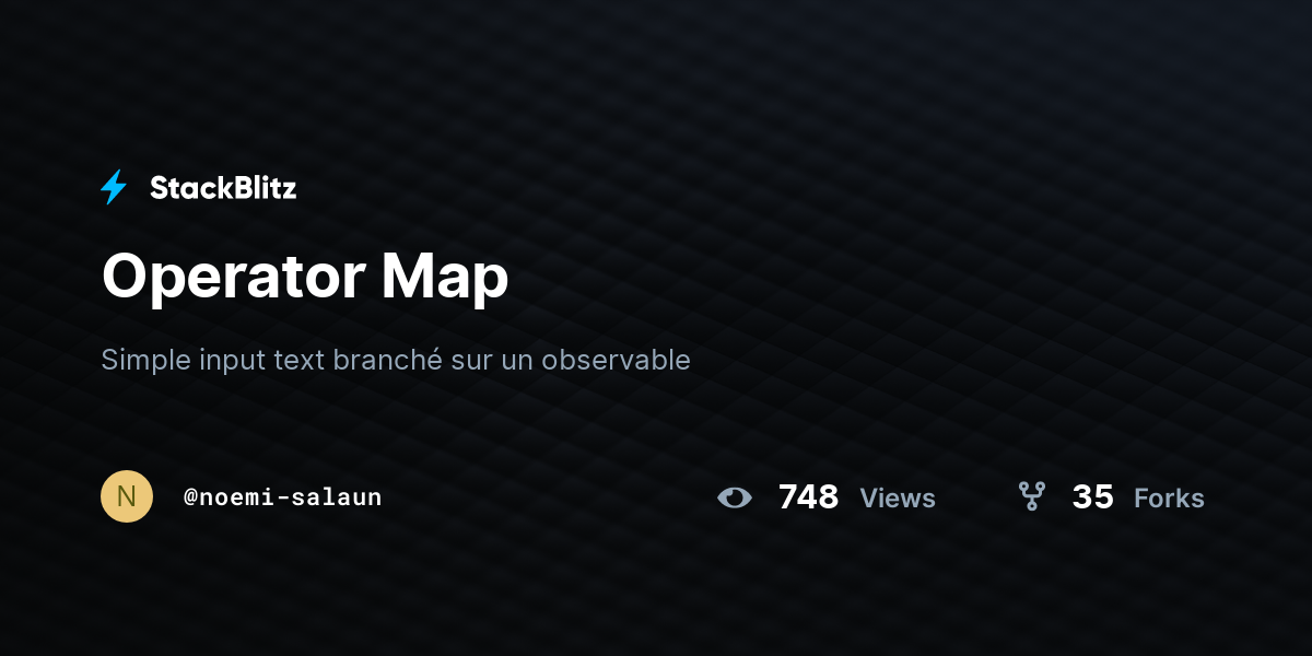 Operator Map - StackBlitz