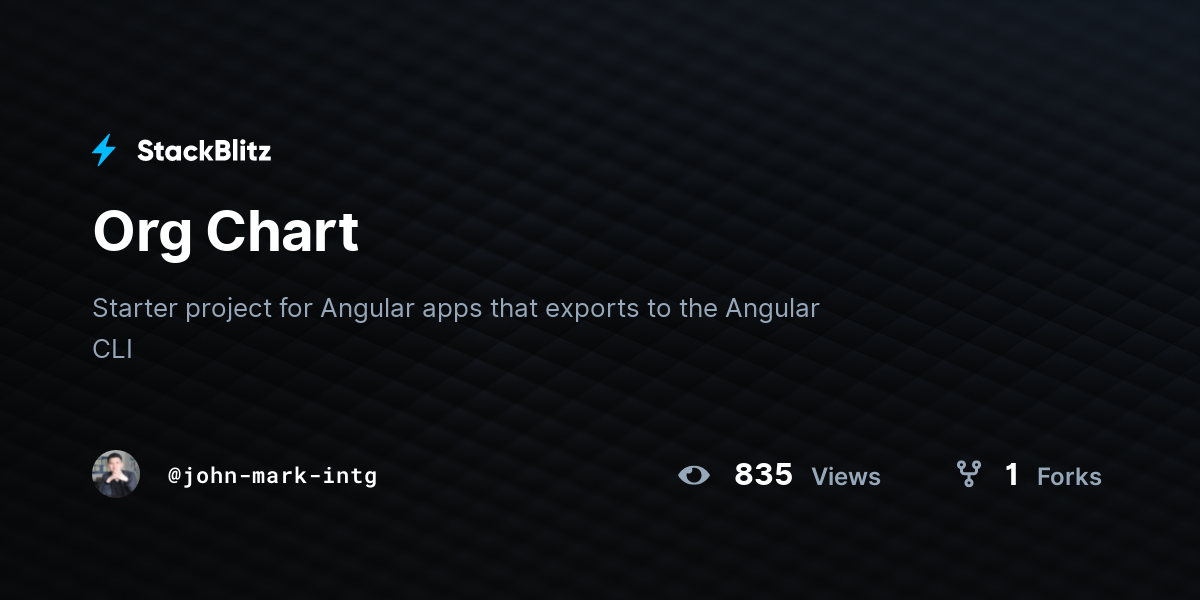 Org Chart - StackBlitz