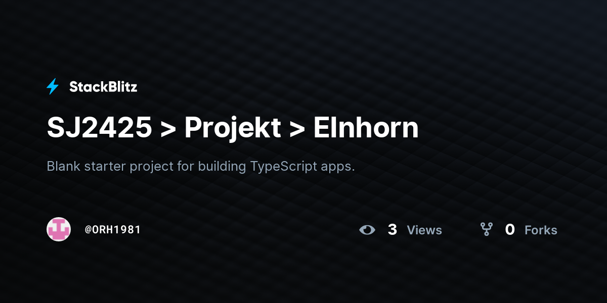 SJ2425 > Projekt > EInhorn - StackBlitz