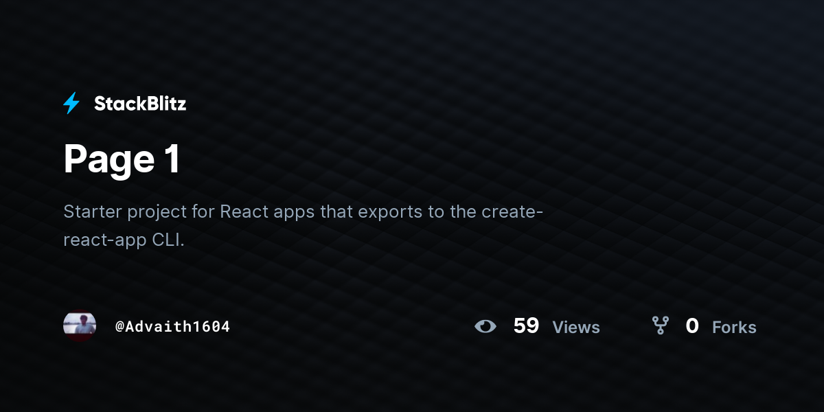 Page 1 - StackBlitz