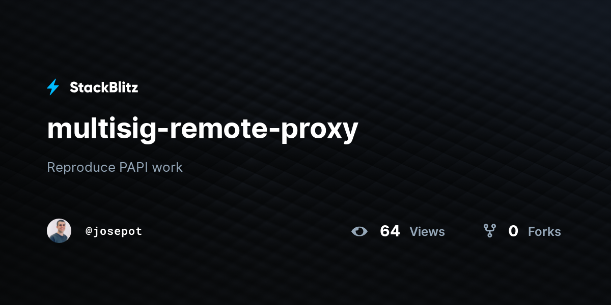 multisig-remote-proxy - StackBlitz