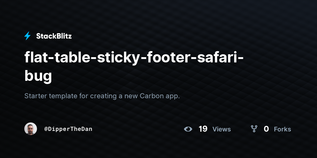 flat-table-sticky-footer-safari-bug - StackBlitz