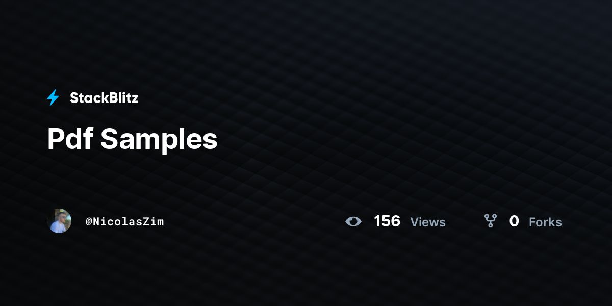 Pdf Samples - StackBlitz