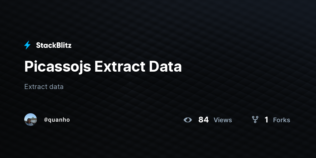 Picassojs Extract Data - StackBlitz