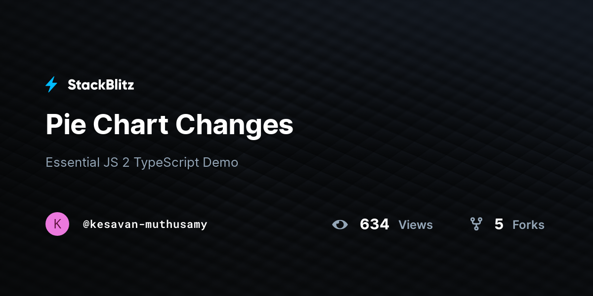Pie Chart Changes - StackBlitz