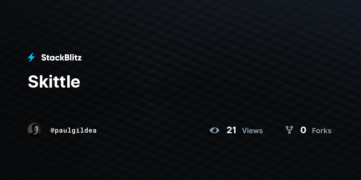 Skittle - StackBlitz