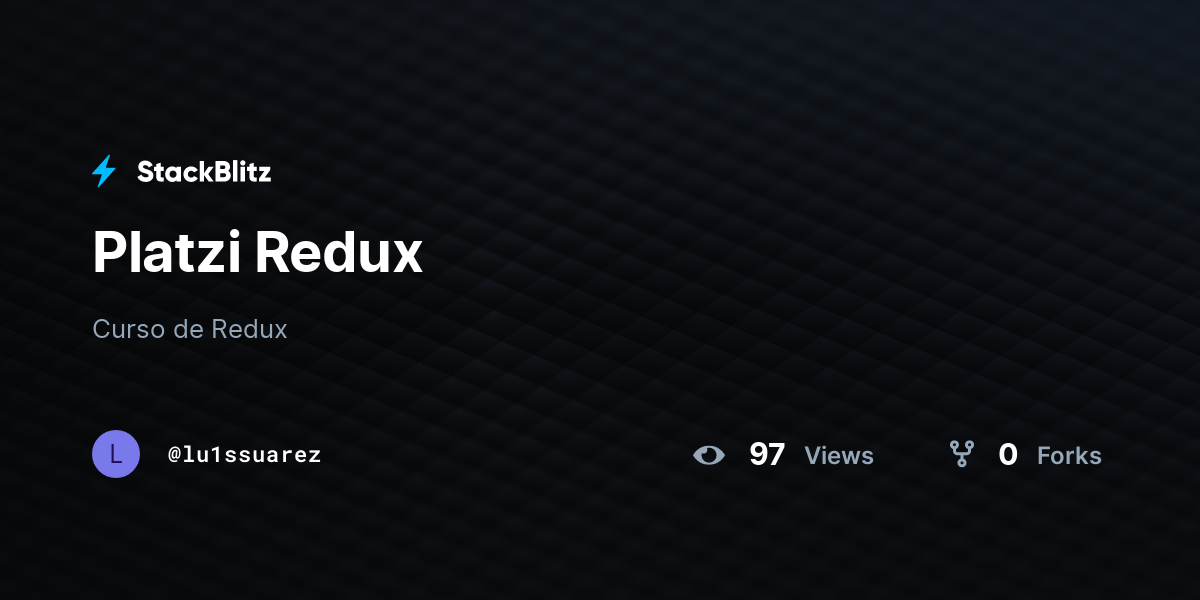 Platzi Redux - StackBlitz