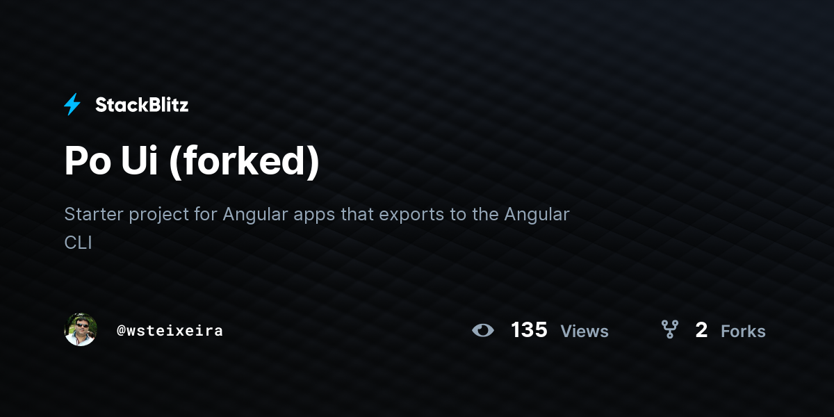 Po Ui (forked) - StackBlitz