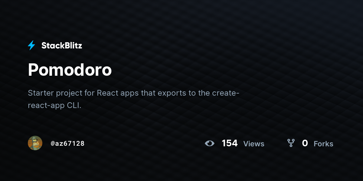 Pomodoro - StackBlitz