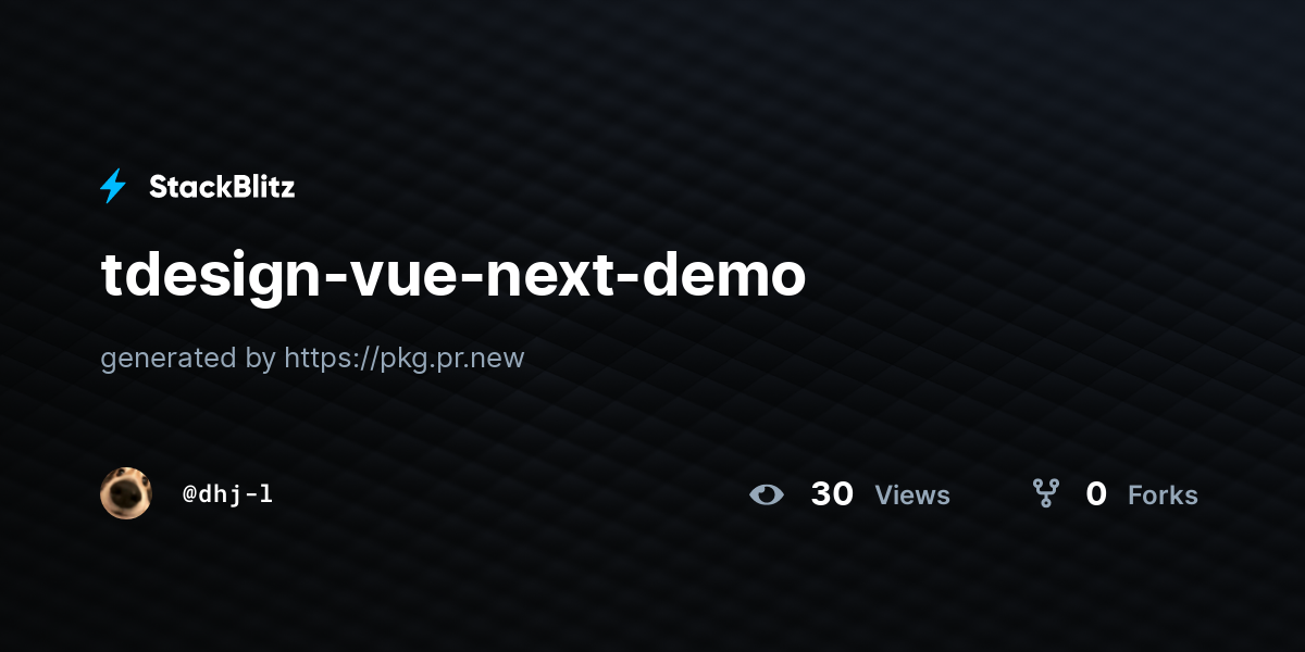 tdesign-vue-next-demo - StackBlitz